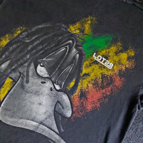 Shirts | Lot29 Vintage Daffy Duck Graphic Rasta Tee | Poshmark